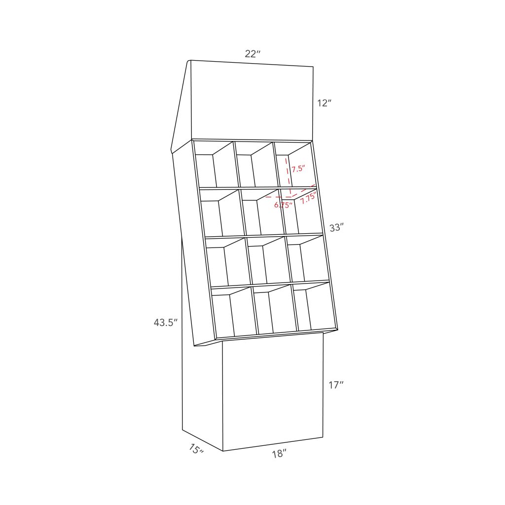#3148 - Cardboard floor display | Concept BBM